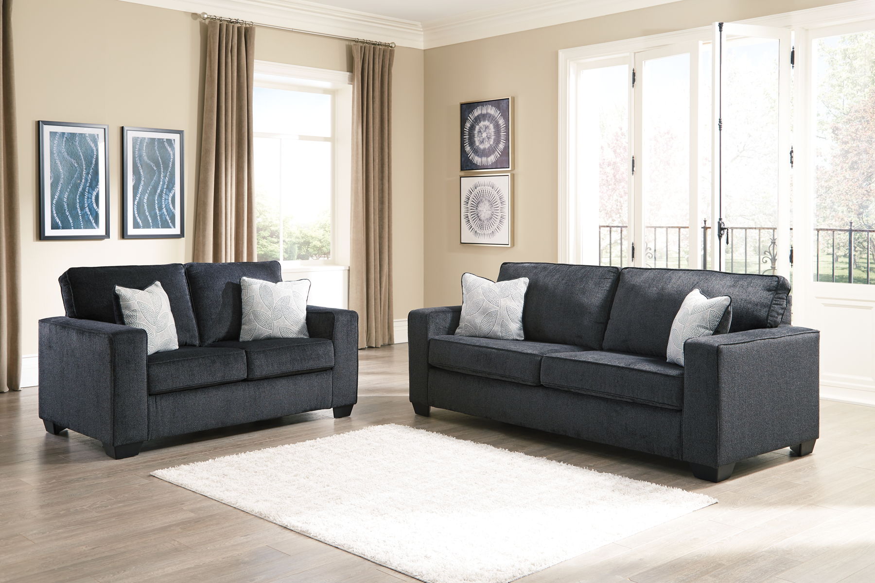 Altari - Stationary Loveseat - Richard's of Toto
